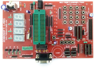 Robosoft Labs 8051 / 8052 (40 pin) Microcontroller Development Board ...