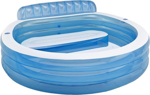 VW Intex VW Inflatable Swim Center Family Lounge Pool with Built-In ...