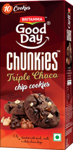 BRITANNIA Good Day Chunkies Triple Choco Chip Cookies Biscuit Price in ...