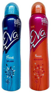 EVA Fresh Splash, Sweet Bouquet - Pack of 2 (125 ml Each) Deodorant ...