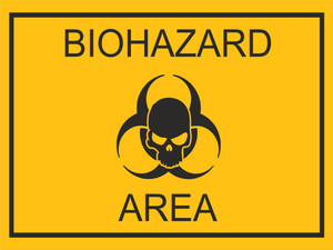 signEver Bio Hazard Area Sign Board For Factory Lodges Banks Office ...
