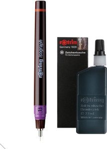 rotring Isograph Technical Drawing Pen 0.13mm & Ink Bottle-Black ...