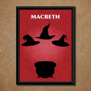 Handmade Macbeth Wall Poster Laminated (With PVC Frame) Paper Print ...