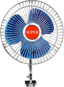 SUPER Auto Rotate Car Fan 6 Inch With Switch And Wiring 12V DC Car ...