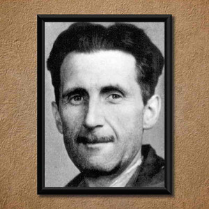 Handmade George Orwell Wall Poster Laminated (With PVC Frame) Paper ...