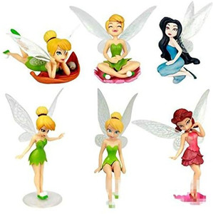 RVM Toys 6 Piece Tinker Bell Fairy Action Figures Toy Set - 6 Piece ...