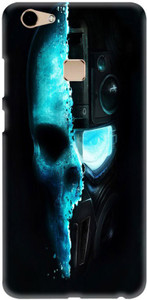 LEEMARA Back Cover for Vivo V7 Plus ,Vivo 1716, Vivo1850 - Skull 3D ...