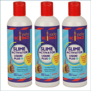 yucky science Slime Activator Liquid Plus - Pack of 3 Bottles ,200 ml ...