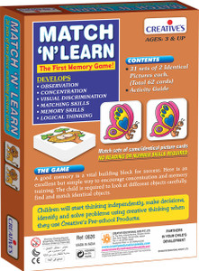 Creatives Match n Learn Price in India - Buy Creatives Match n Learn ...