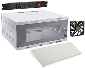 IMPULSE High Grade 4U CCTV/DVR/NVR Cabinet Box/DVR Rack Wall Mount with ...