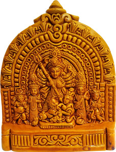 ESVAR STONECRAFT DURGA JI TERRACOTTA IDOL Decorative Showpiece - 14 cm ...