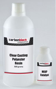 carbonblack composites Clear casting polyester resin 500grams - Clear ...