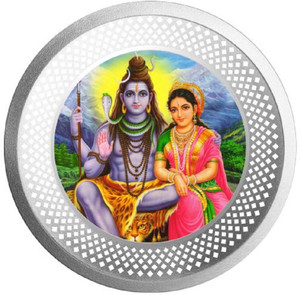 KING BULLION Shiv Parvati Color Coin S 999 10 g Silver Coin Price in ...