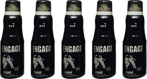 Engage FROST (PACK OF 5) Deodorant Spray - For Men - Price in India ...