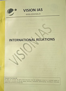 Vision Ias - International Relations 2019: Buy Vision Ias ...
