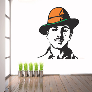 Impression Wall 48 cm Bhagat Singh Self Adhesive Sticker Price in India ...