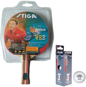 COSCO Stiga Masters** Table Tennis Racquet with Perform 40+ Ball Table ...