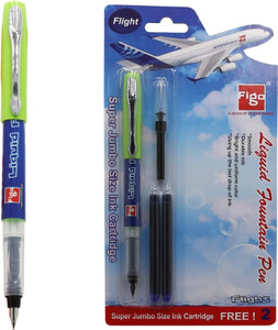 FIGO flight Fountain 5 Pen + 10 Blue Ink Cartridge + 5 Ink Converter ...
