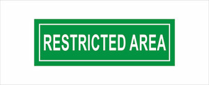 G&G Restricted Area-Sign Board, 3Mm Thickness,Acralic Sheet Material ...