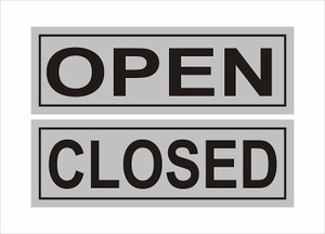 G&G Open/Close-Sign Board,Standard Thickness,Stainless Steel Sheet ...