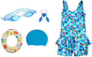 Baby & Sons GIRLS SWIMMING KIT (6 To 8 YEARS) WITH SWIMMING RING ...