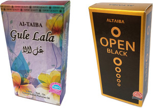 Altaiba Gule Lala 8ml and Open Black 6ml Floral Attar Price in India ...