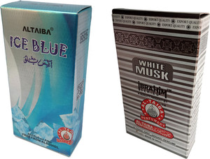 Altaiba Ice Blue 8ml and White Musk 8ml Combo Pack Attar Alcohol Free ...