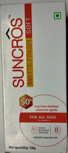 Suncros Sunscreen - SPF 50 PA+++ SOFT MATTE FINISH - Price in India ...