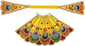THE HOLY MART Heavy work Jagannath Baldev Subhadra dress set (3 inch ...