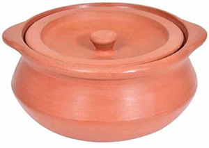 HEALTHY COOKWARE Mud Pot (6 inches_Brown) Handi 3 L with Lid Price in ...