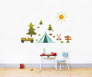 Flipkart SmartBuy 58 cm Wall Decals ' Trekking Camp - Adventure ' Wall ...