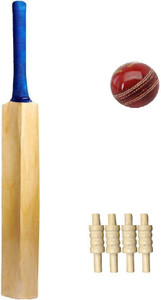 SW leather ball bat and 4 Bells Cricket Kit - Buy SW leather ball bat ...