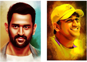 MS Dhoni Big Jumbo Poster Fine Art Print - The Art Bundle posters ...