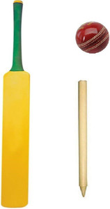 Surabhenterprises leather ball bat and 1 wicket Cricket Kit - Buy ...