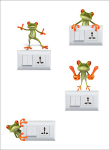 JNM Enterprise 35 cm Small Switch Board, Switch Panel Vinyl Sticker ...