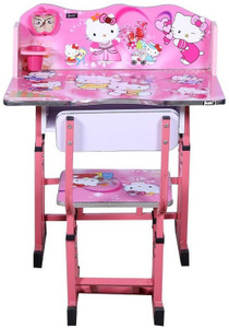 Parin Kids Study Table Pink engineered wood Desk Chair Price in India ...