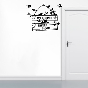 Decal O Decal 1 cm Wall Decals ' Welcome Sweet Home ' Wall Stickers ...