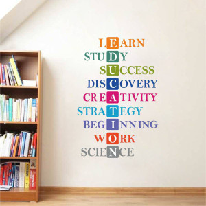 Decal O Decal 1 cm Wall Decals ' Abbrivation For EDUCATION ' Wall ...