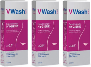 V WASH PLUS Expert Intimate Hygiene Intimate Wash (300 ml) Enriched ...