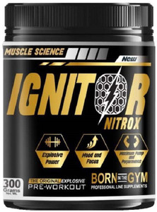 Muscle Science Ignitor Nitrox Pre-Workout 34 Serving (Water Mellon ...
