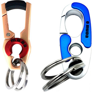 Omuda 3748+3752 Hook-Locking Keyrings Combo of Premium Quality Key ...