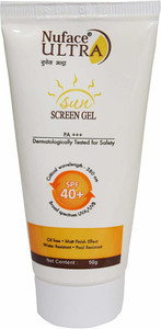 NuFace Sunscreen - SPF 50 PA+++ Ultra Sunscreen Gel, 50g - Price in ...