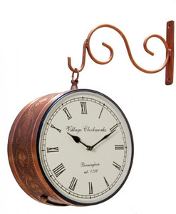 Village Clock works Analog 26 cm X 8 cm Wall Clock Price in India - Buy ...