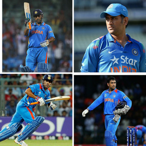 Ms Dhoni posters pack of 4 posters Fine Art Print - Sports posters in ...