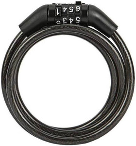 MobFest 4 Digit Number Lock - Bike Helmet Lock / Steel Cable Lock Cycle ...