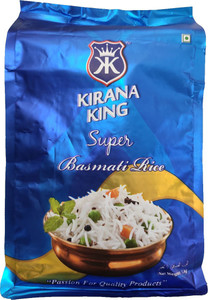 KIRANA KING SUPER BASMATI RICE 1 KG Basmati Rice (Long Grain, Raw ...