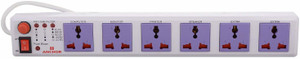 ANCHOR Power Strip 6 Way with Single Switch 6 Socket Extension Boards ...