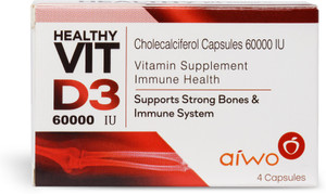 Aiwo Vitamin D3 60000 IU ULTRA STRENGTH Price in India - Buy Aiwo ...