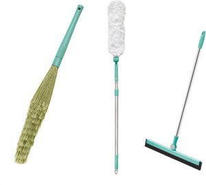 Spotzero 3 Pc Zero Dust Broom with Multi Purpose Cleaner and Movable ...