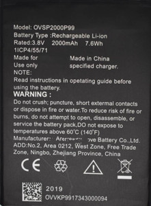 LIFON Mobile Battery For Panasonic P99 OVSP2000P99 Price in India - Buy ...